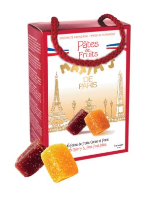Maxim's De Paris Gift Box Fruit Jellies, Cherry and Pear, 16 Pieces ...