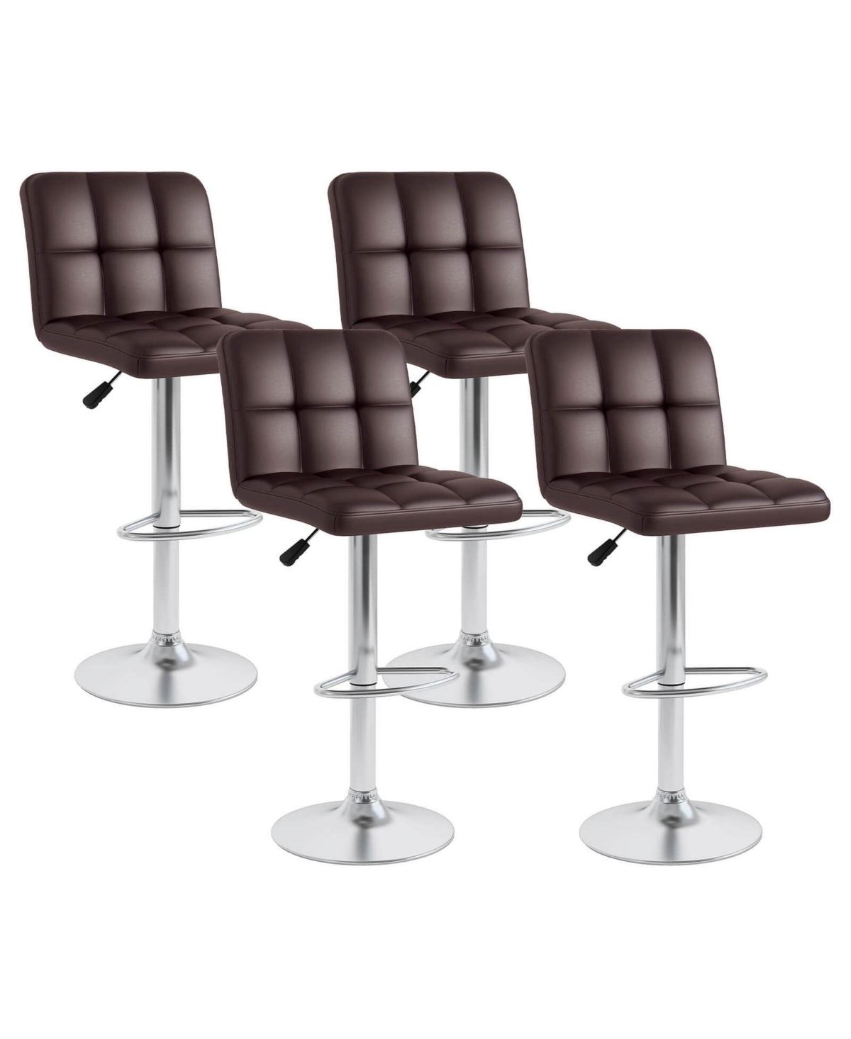 Click here for Modern Swivel Bar Stools Set of 4 with Heavy-duty... prices