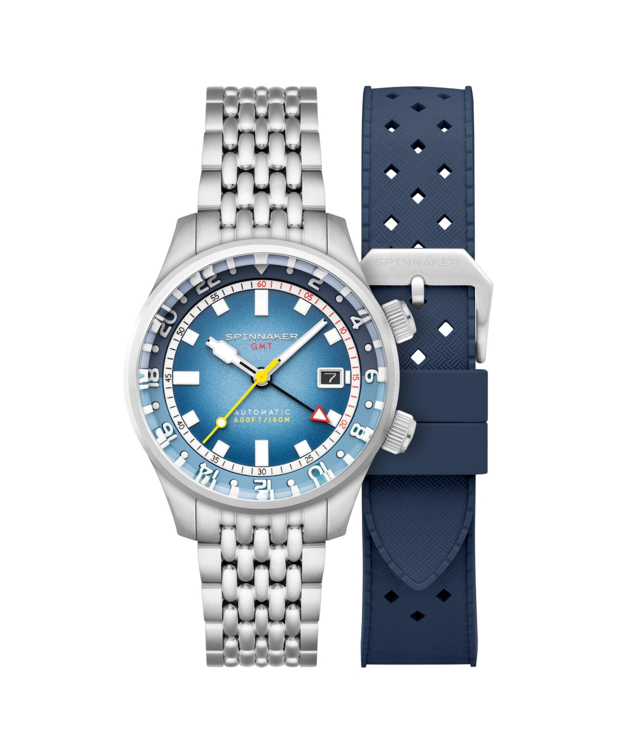 Click here for Spinnaker Mens Bradner Gmt Automatic Solid Stainle... prices