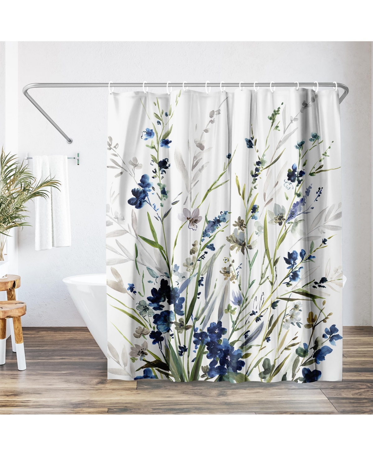 Click here for 71x74 Floral Lavender Shower Curtain - 100 Polyest... prices