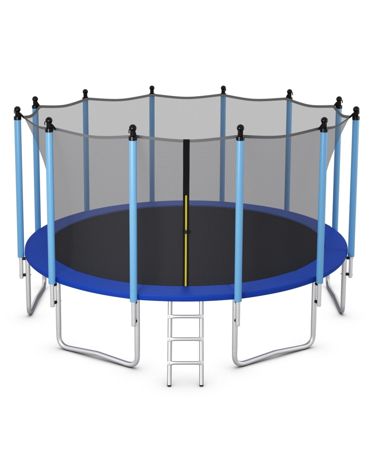 Click here for Outdoor Trampoline with Safety Closure Net - Blue prices