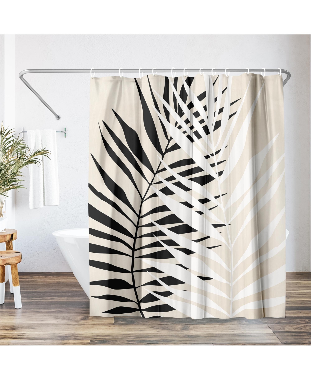 Click here for 71x74 Abstract Leaf Shower Curtain - 100 Polyester... prices