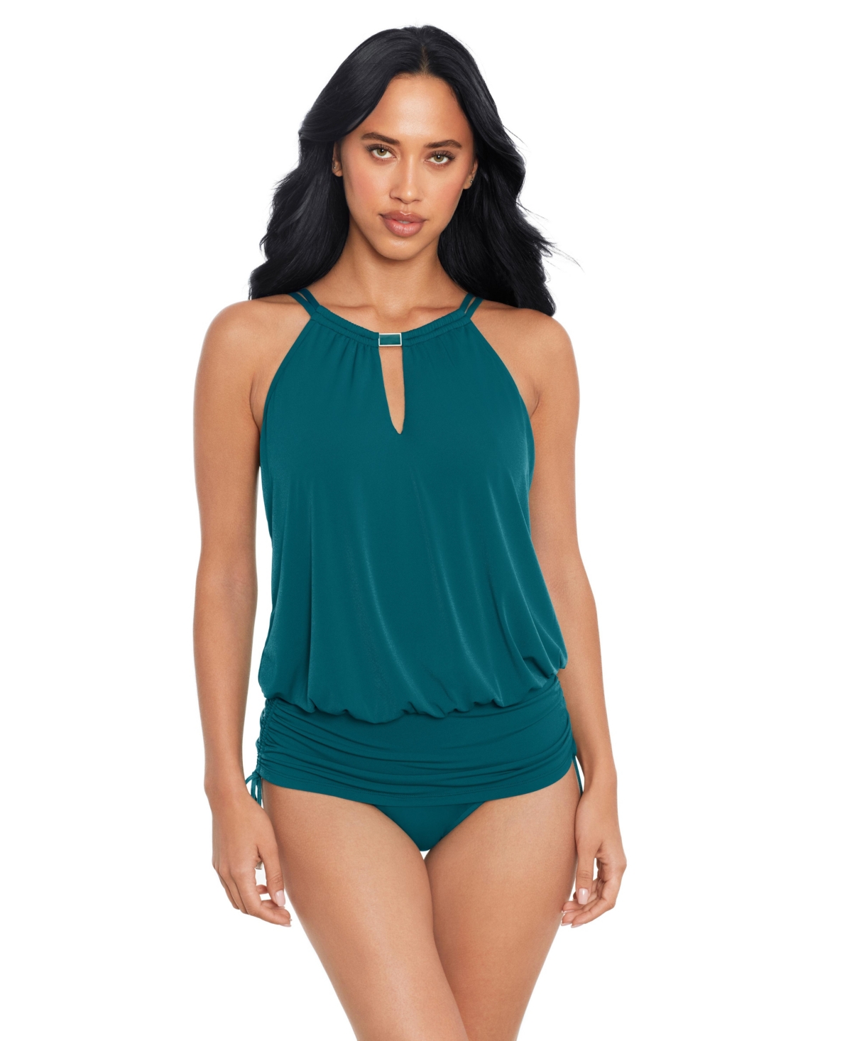 Click here for Magicsuit Womens Solid Susan Swimdress - Peacock prices