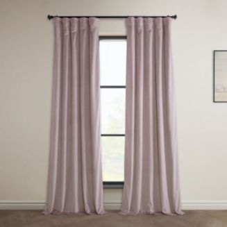 Half Price Drapes Mauve Heritage Plush Velvet Room Darkening Curtain ...