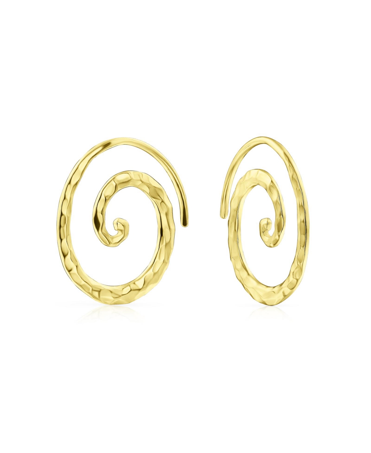 Click here for Bling Jewelry Boho Geometric Hoop Huggie Earrings... prices