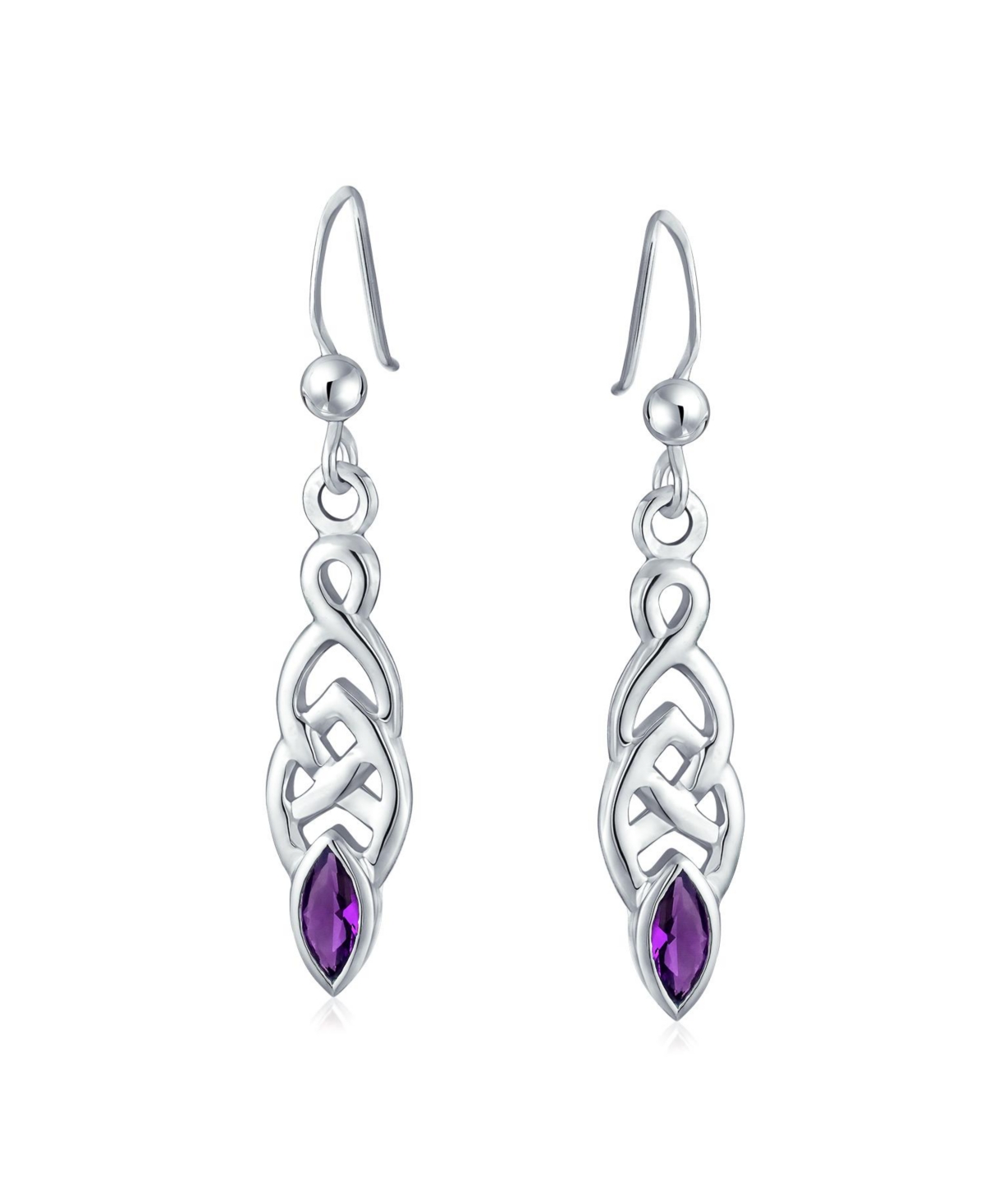 Click here for Bling Jewelry Celtic Love Knot Cz Dangle Earrings... prices
