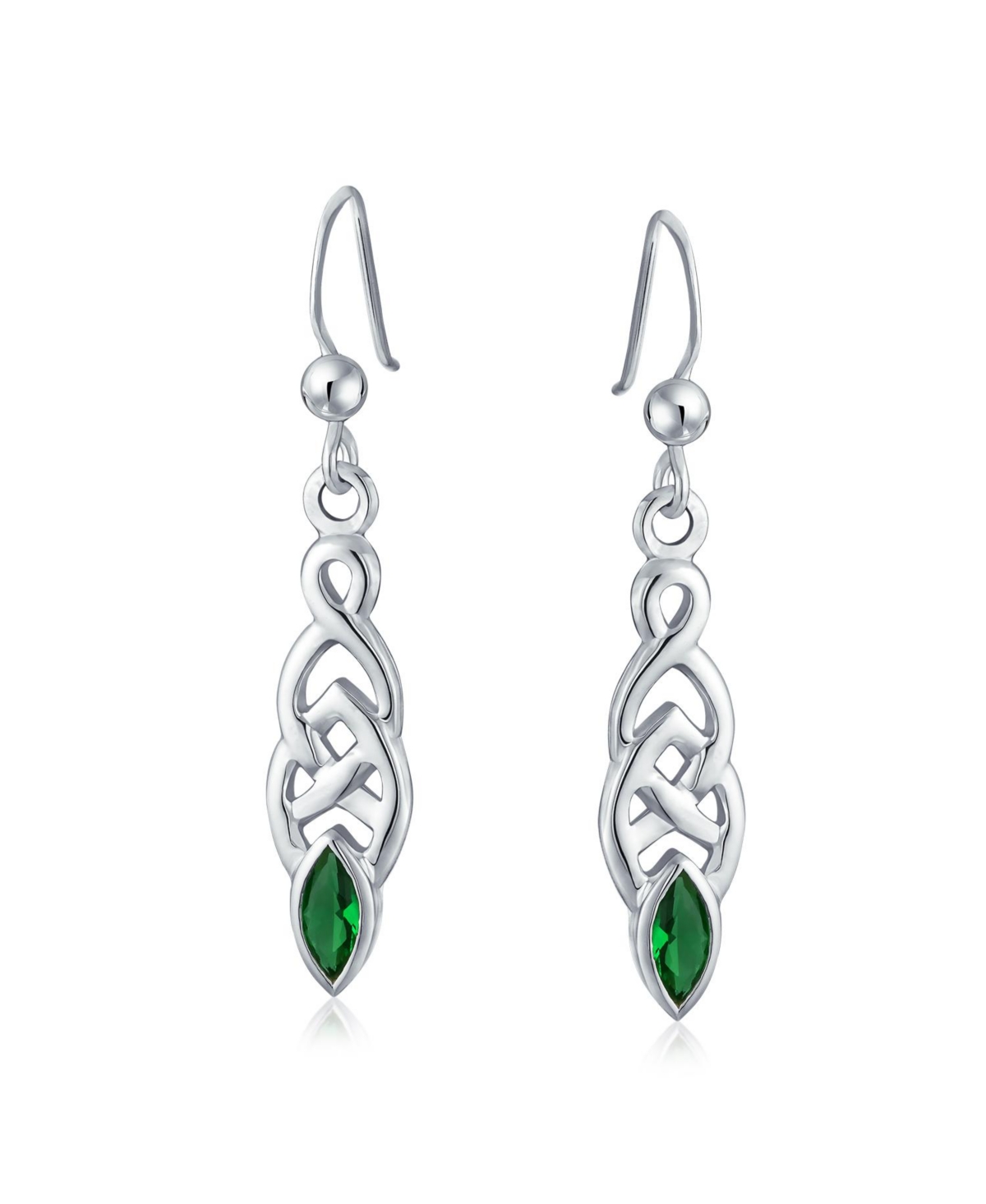 Click here for Bling Jewelry Celtic Love Knot Cz Dangle Earrings... prices