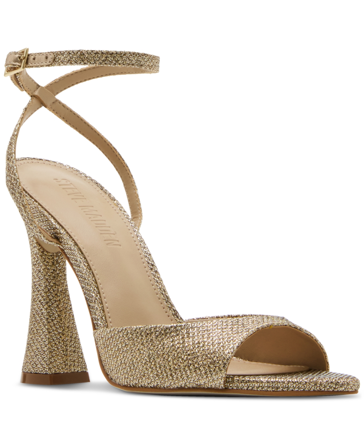 Click here for Steve Madden Womens Beki Two-Piece Flare-Heel Sand... prices