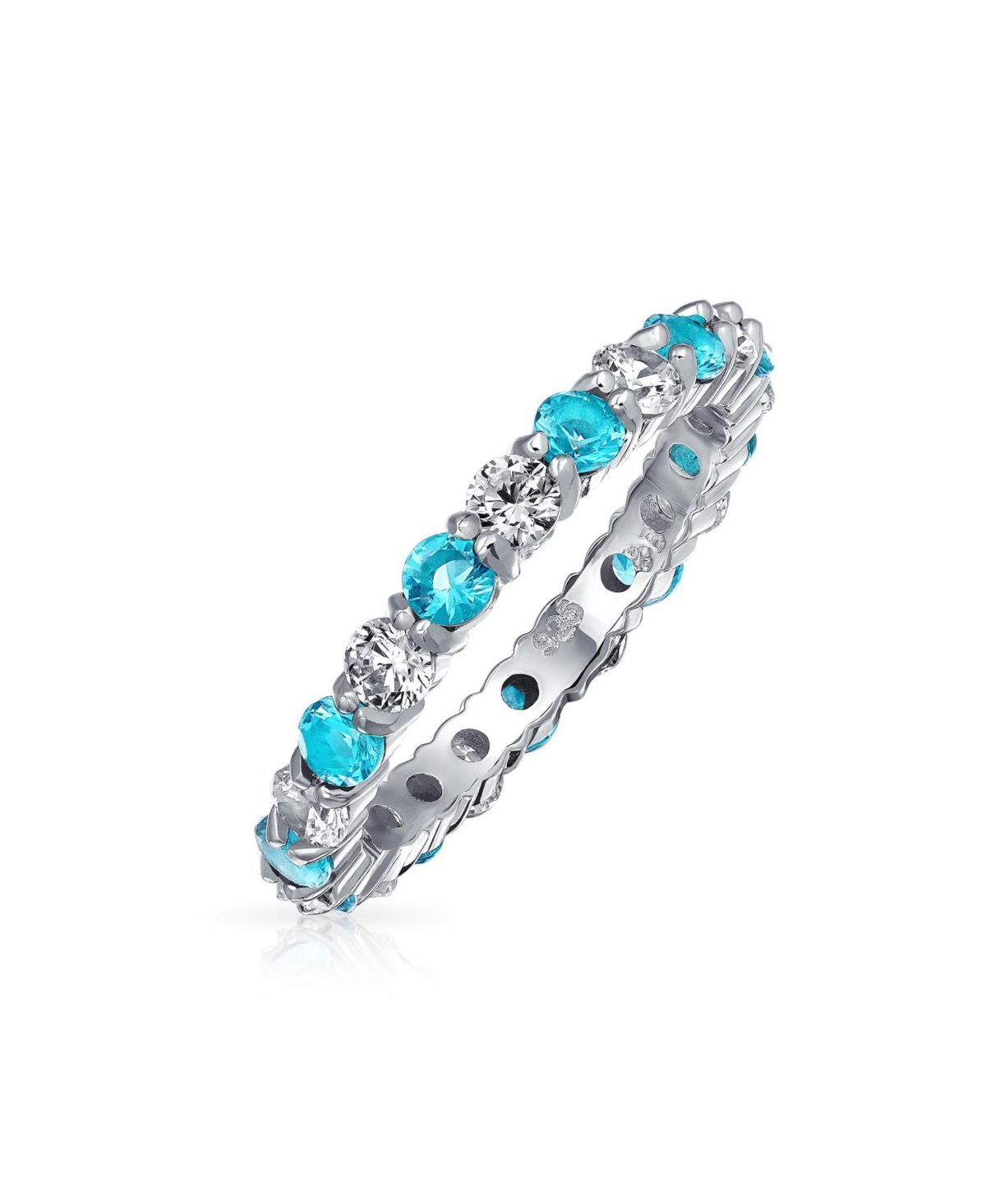 Click here for Bling Jewelry Alternating Two Tone Cubic Zirconia... prices