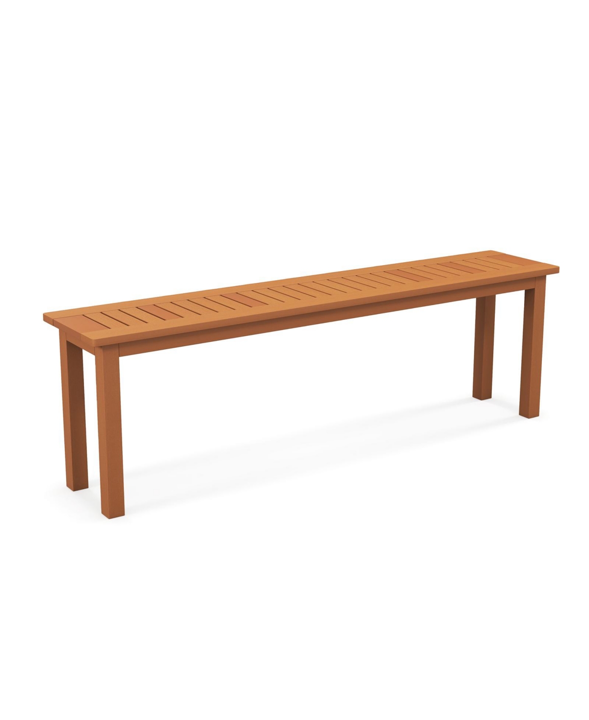 Click here for Outdoor Long Patio Dining Backless Wooden Bench wi... prices