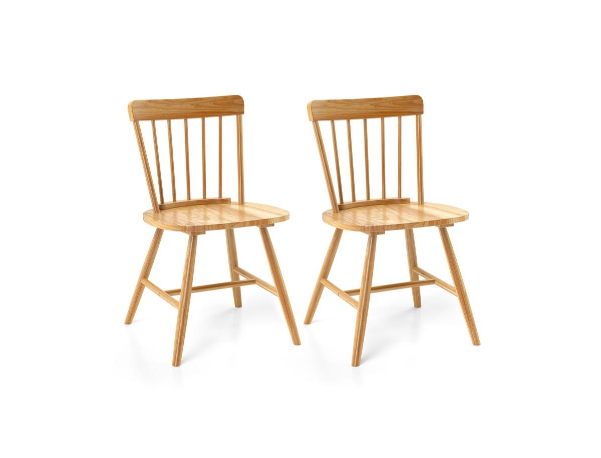 Click here for Farmhouse Kitchen Chair Set of 2 with Rubber Wood... prices