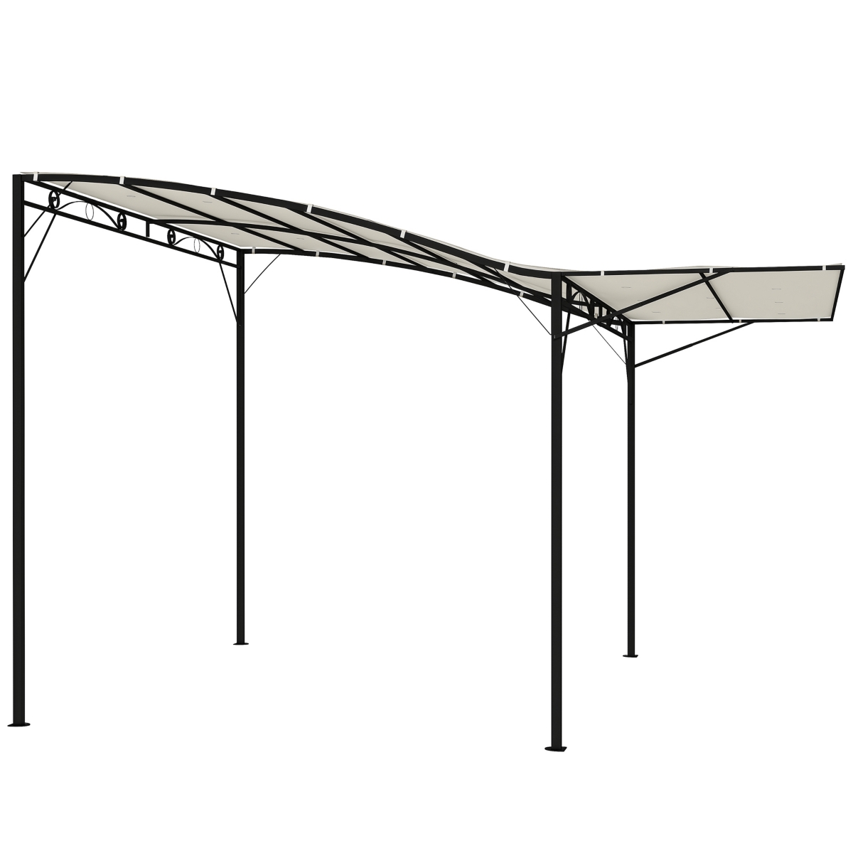 Click here for Outsunny 10 x 8 Patio Awning & Gazebo  Extendable... prices