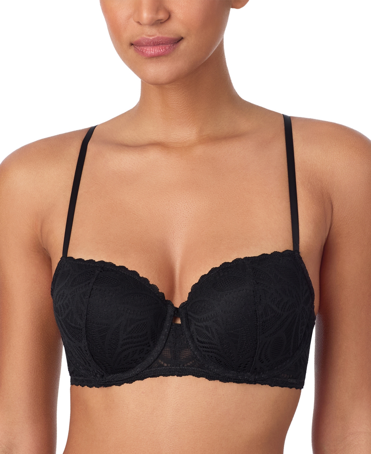 Click here for Dkny Womens Lace Deco Balconette Bra DK7555 - Blac... prices
