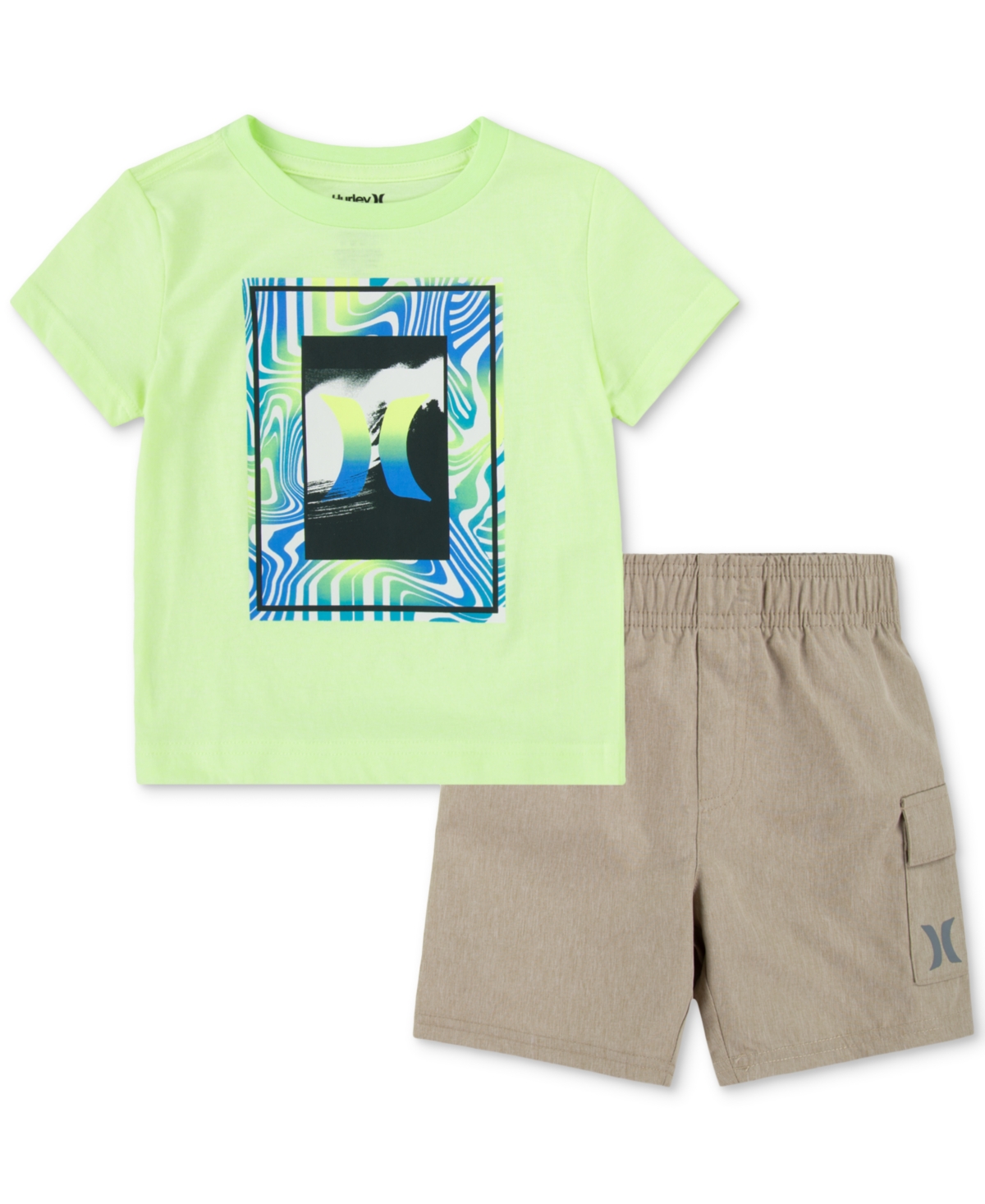 Click here for Hurley Toddler Boys Vortex Check Graphic T-Shirt &... prices