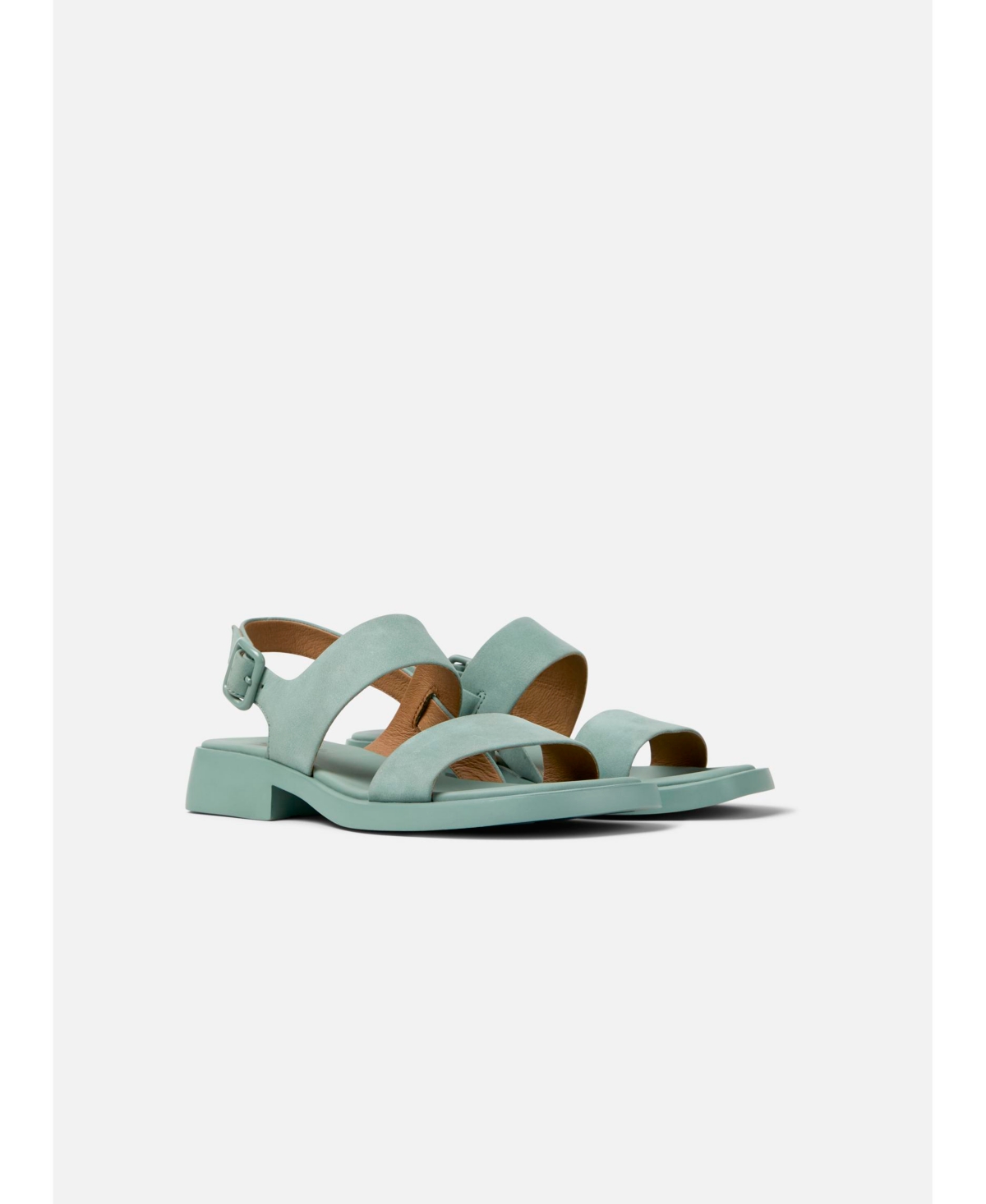 Click here for Camper Dana Nubuck Leather Sandals - Green prices
