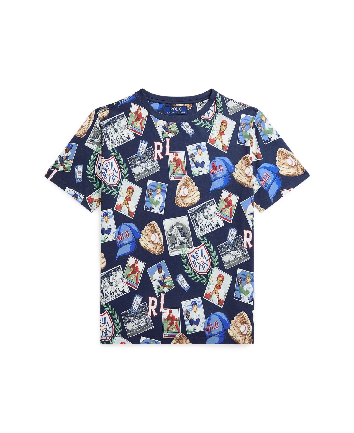 Click here for Polo Ralph Lauren Big Boys Baseball-Print Jersey T... prices
