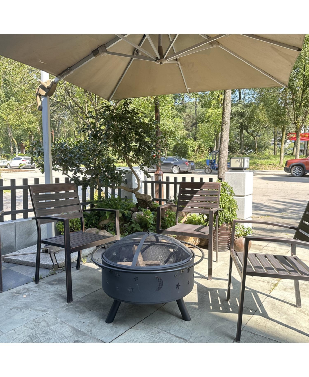 Click here for Streamdale Fire Pit 32 Inch Outdoor Wood Burning F... prices