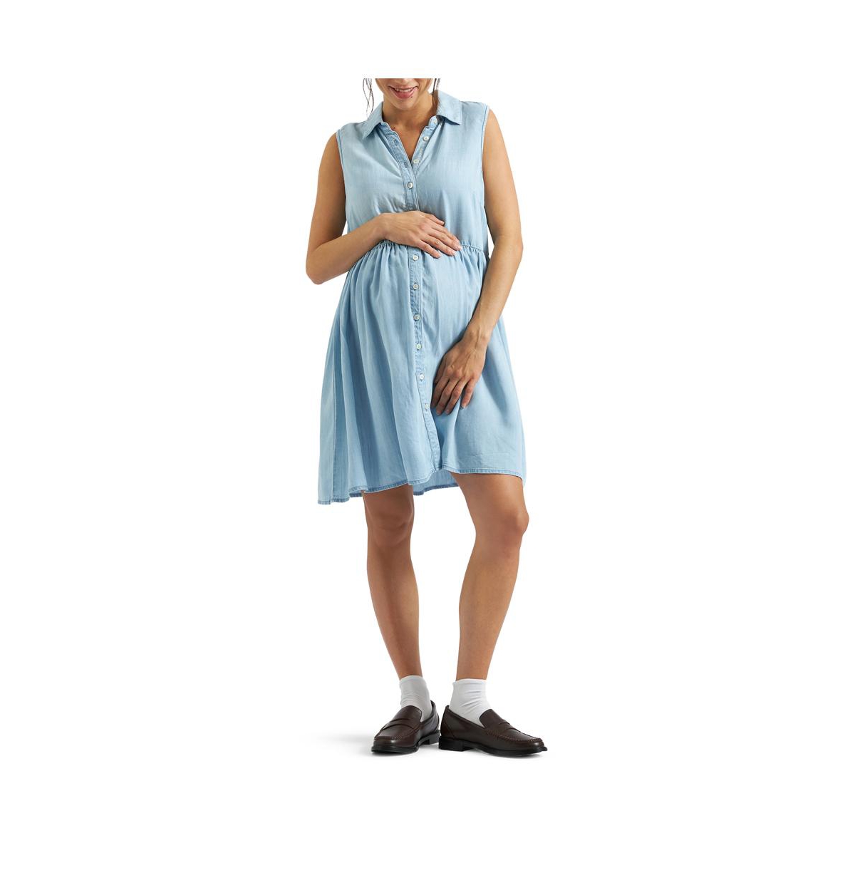Click here for Ripe Maternity Maternity Ripe Bec Chambray Dress -... prices