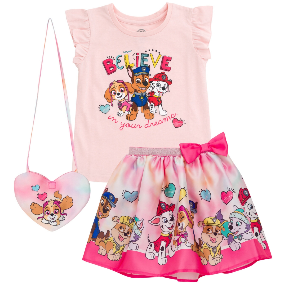 Click here for Paw Patrol Toddler Girls Tank Top Skirt and Bag 3... prices