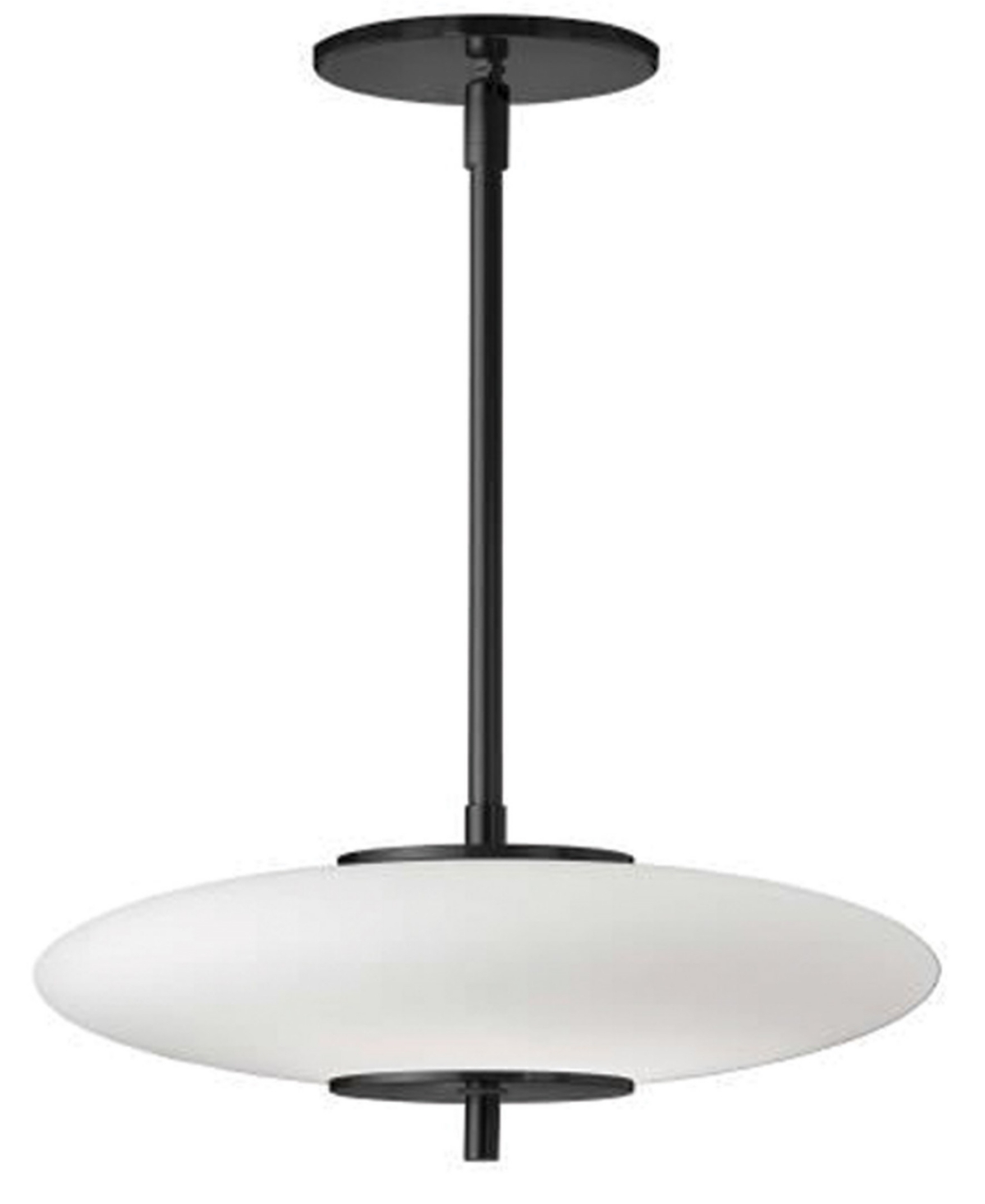 Click here for Dainolite 7.75 Metal Maddie Led Pendant - Matte Bl... prices