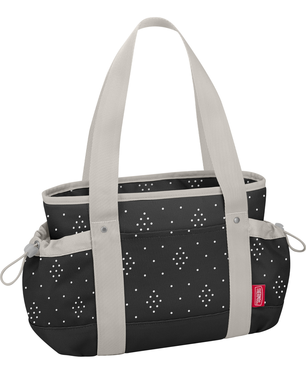 Click here for Thermos 9 Can Lunch Tote - Black Dots prices