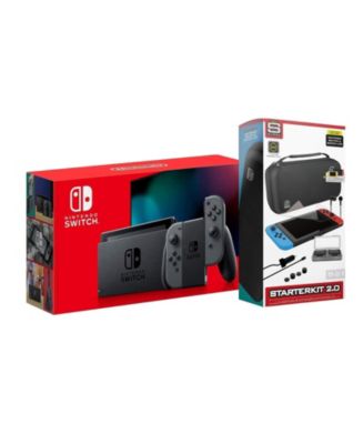 Nintendo Switch 32GB Console Gray Joy-Con Bundle with Surge 11-In-1 ...