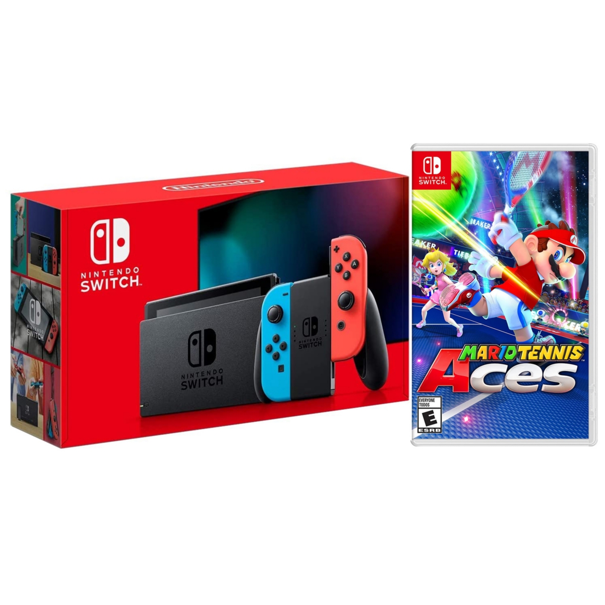 Click here for Nintendo Switch Console with Neon Joy-Con with Sup... prices