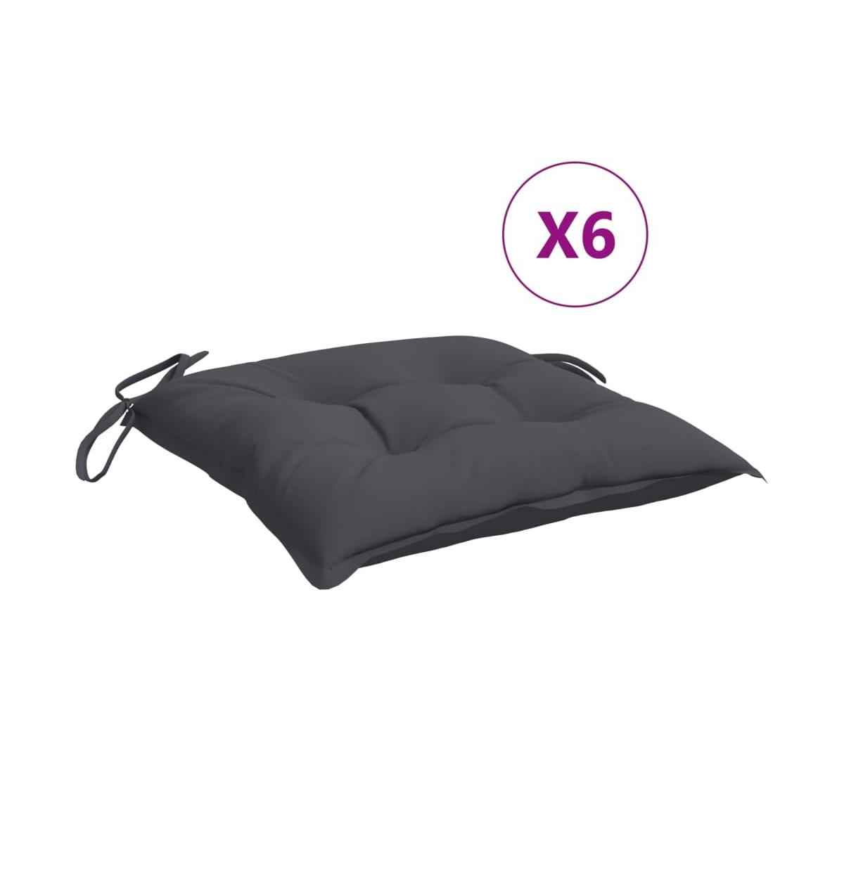 Click here for Chair Cushions 6 pcs Anthracite 19.7x19.7x2.8 Oxfo... prices