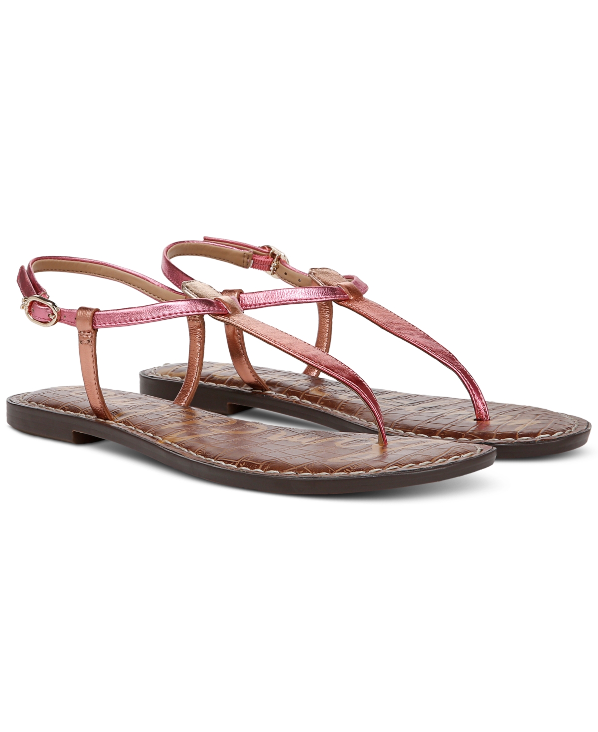 Click here for Sam Edelman Womens Gigi T-Strap Flat Sandals - Sun... prices