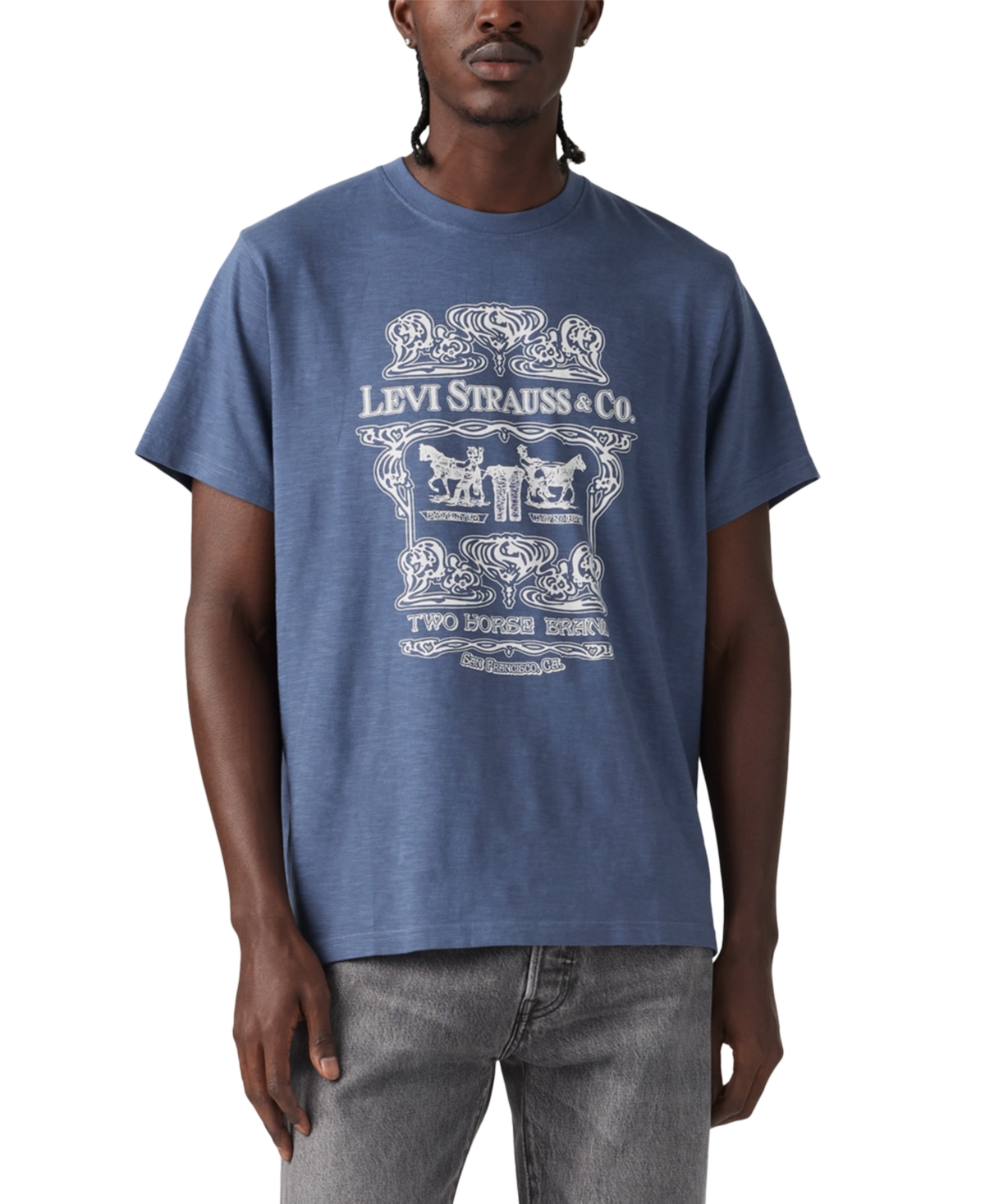 Click here for Levis Mens Relaxed-Fit Logo Graphic T-Shirts - Vin... prices