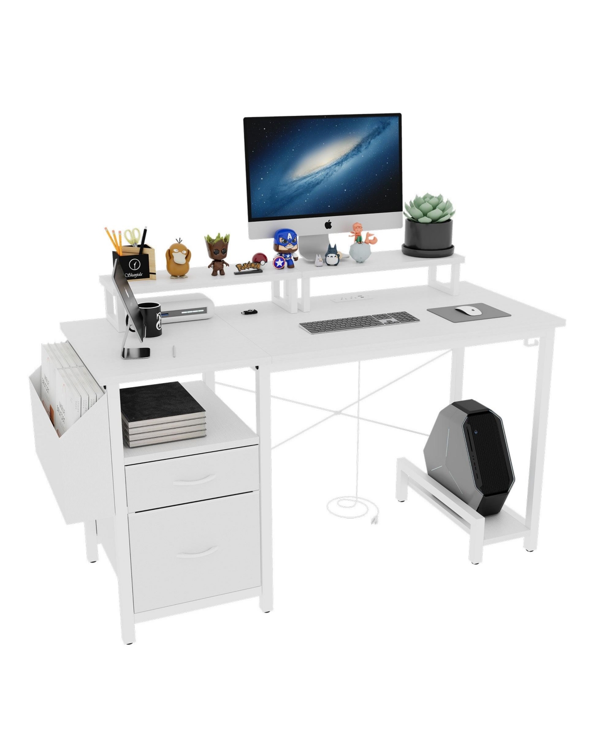 Click here for 47 Office Desk with Power Outlet  2 Monitor Stands... prices