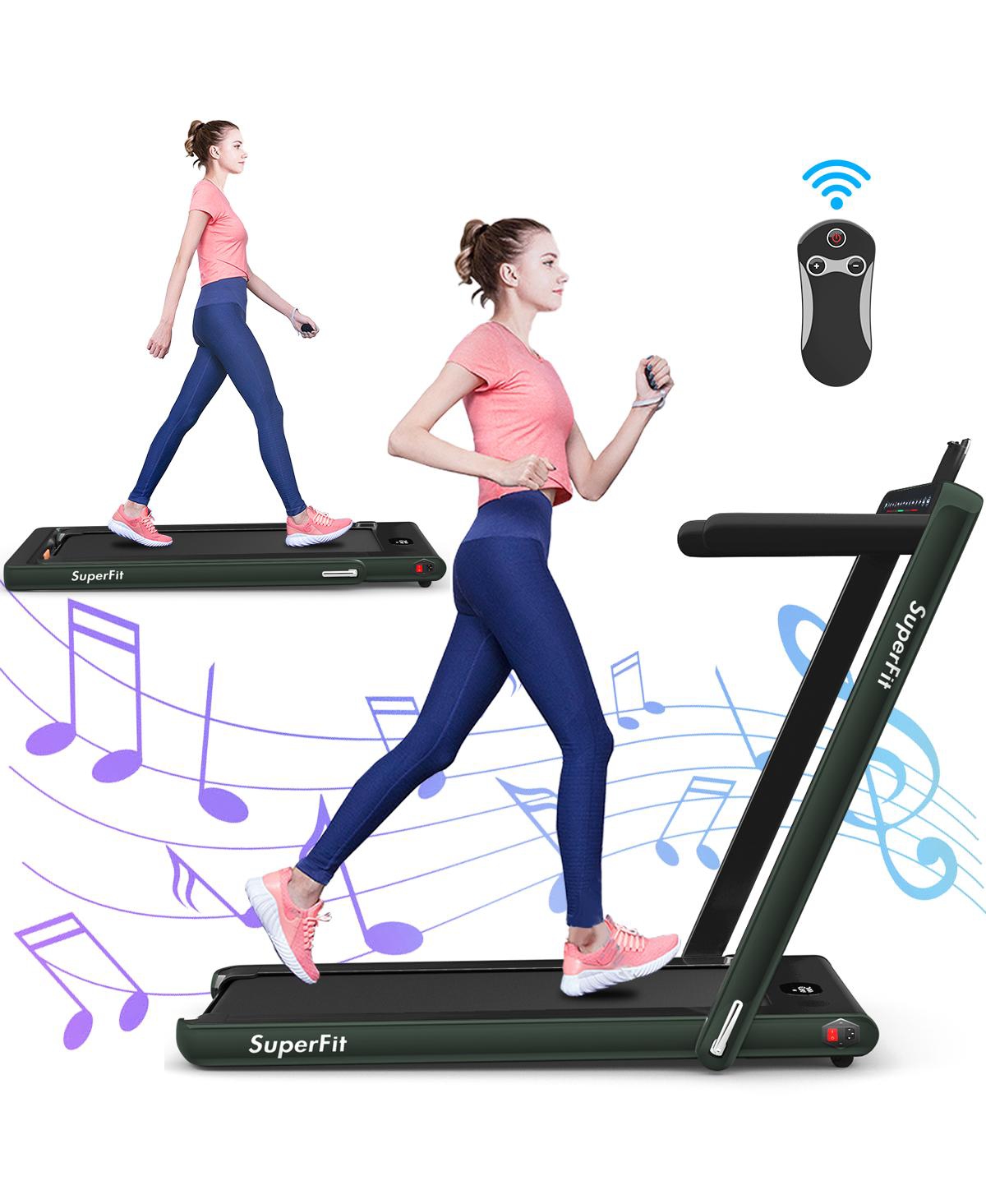 Click here for Gymax 2 in 1 Folding Treadmill 2.25HP Running Mach... prices