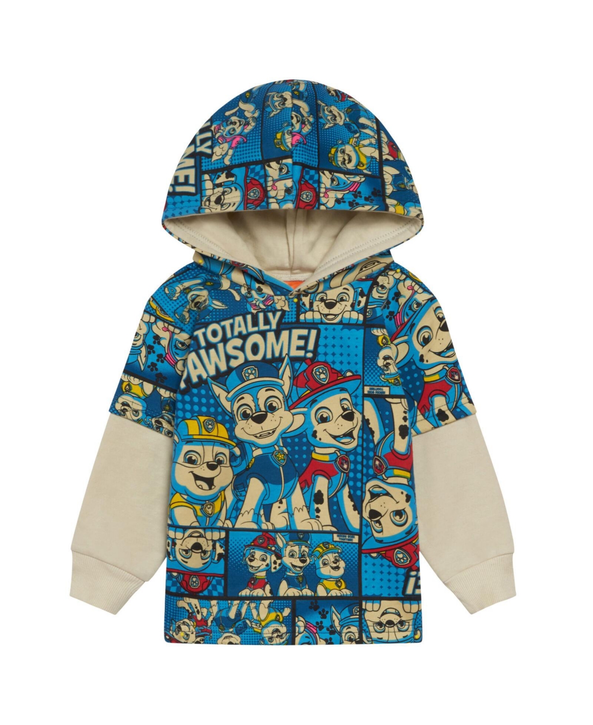 Click here for Paw Patrol Boys Fleece 2fer Pullover Hoodie and Jo... prices