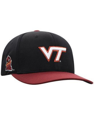 Top of the World Men's Black Virginia Tech Hokies Reflex Fitted Hat ...
