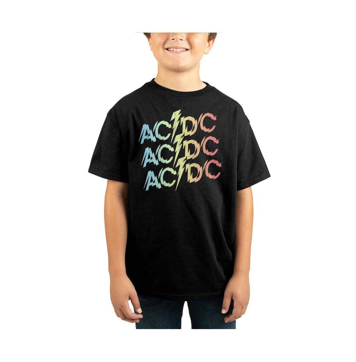 Click here for Ac/Dc Boys Acdc Rock Band Logo Youth Black Short S... prices