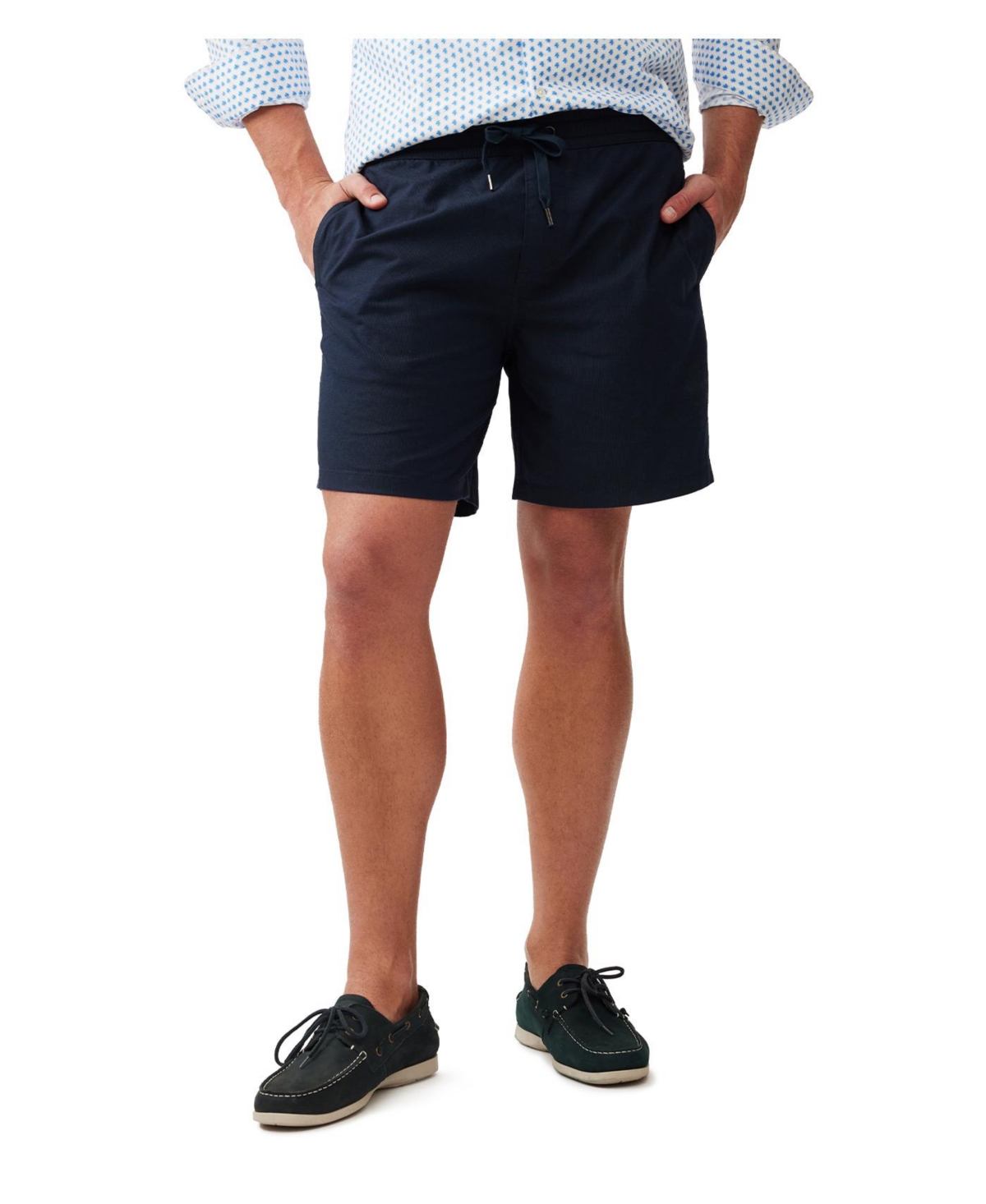 Click here for Rodd Gunn Mens Gunn 7 Cotton Resort Short - Midnig... prices
