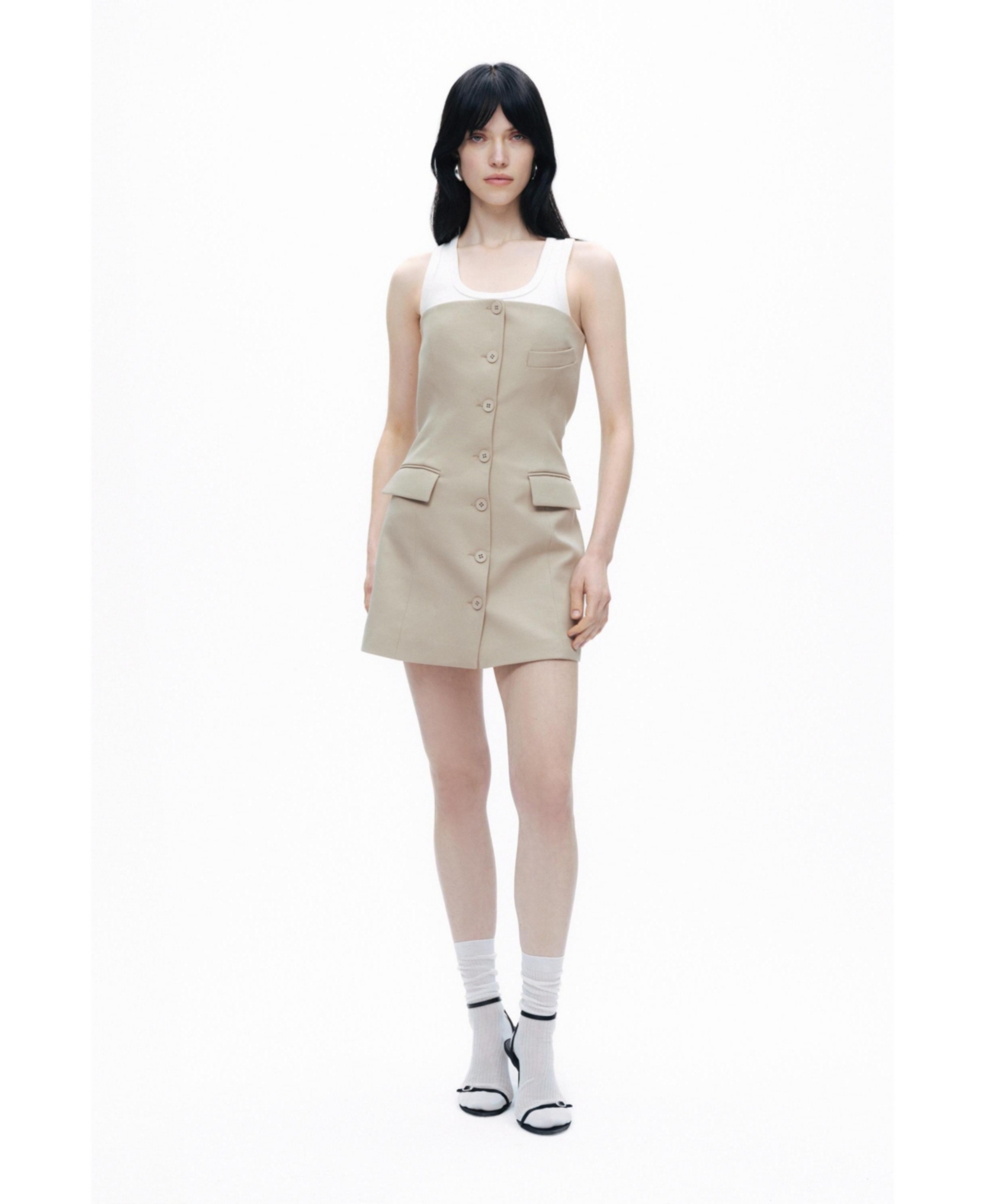 Click here for Nocturne Womens Strapless Mini Dress - Beige prices