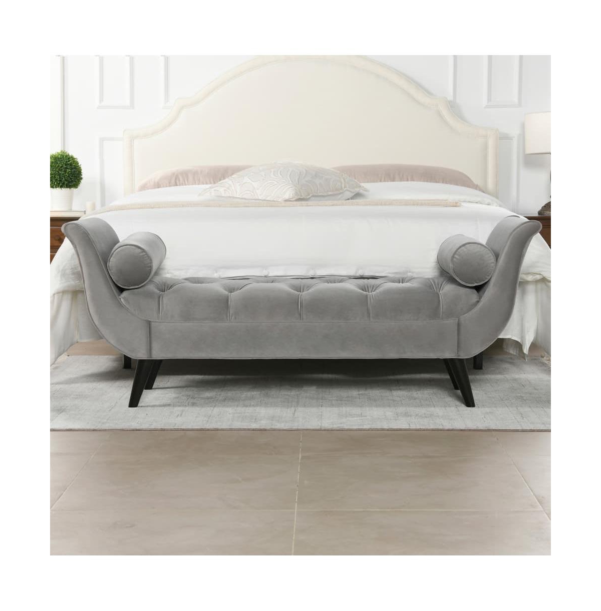 Click here for 64 Inch Tufted Velvet Entryway Bench  Upholstered... prices