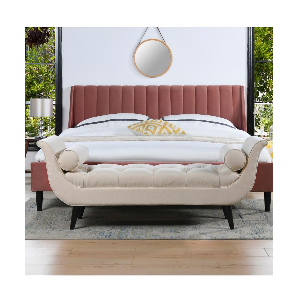 Click here for 64 Inch Tufted Velvet Entryway Bench  Upholstered... prices