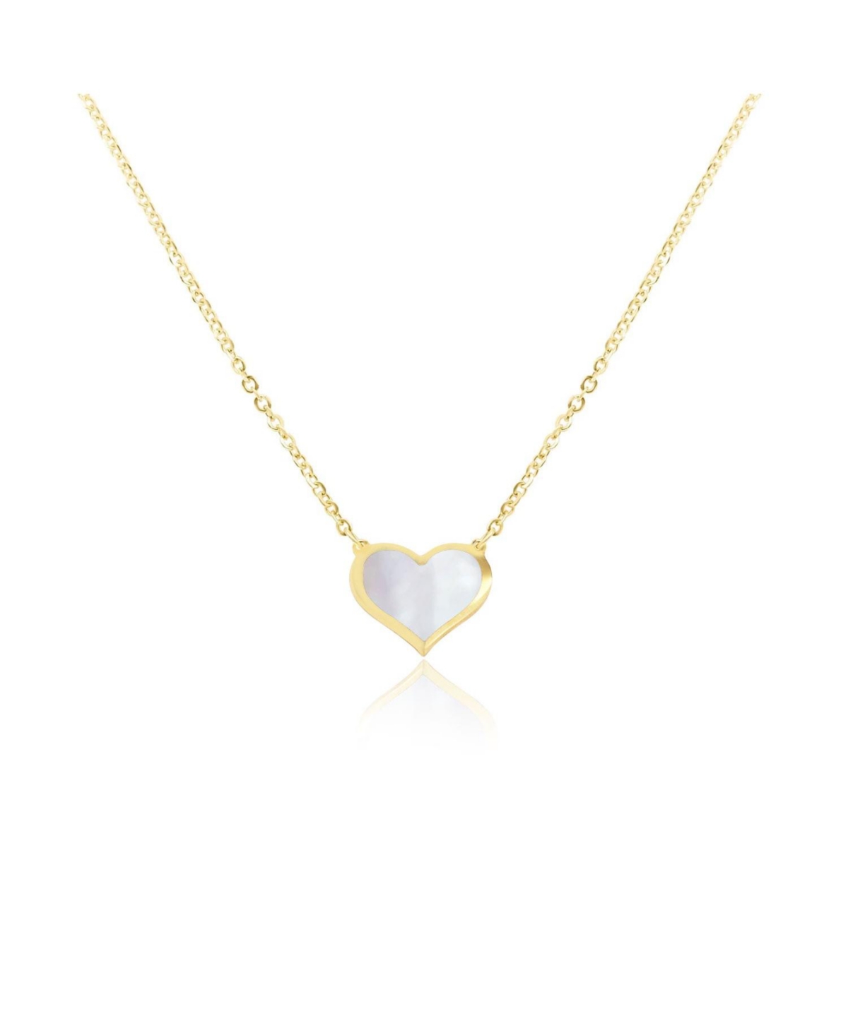 Click here for The Lovery Mother of Pearl Single Heart Necklace 1... prices