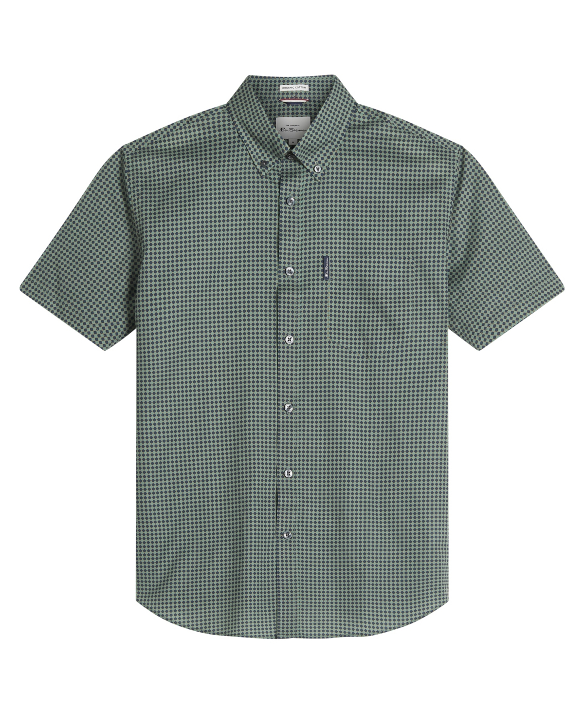 Click here for Ben Sherman Mens Geo-Print Short Sleeve Shirt - Pa... prices