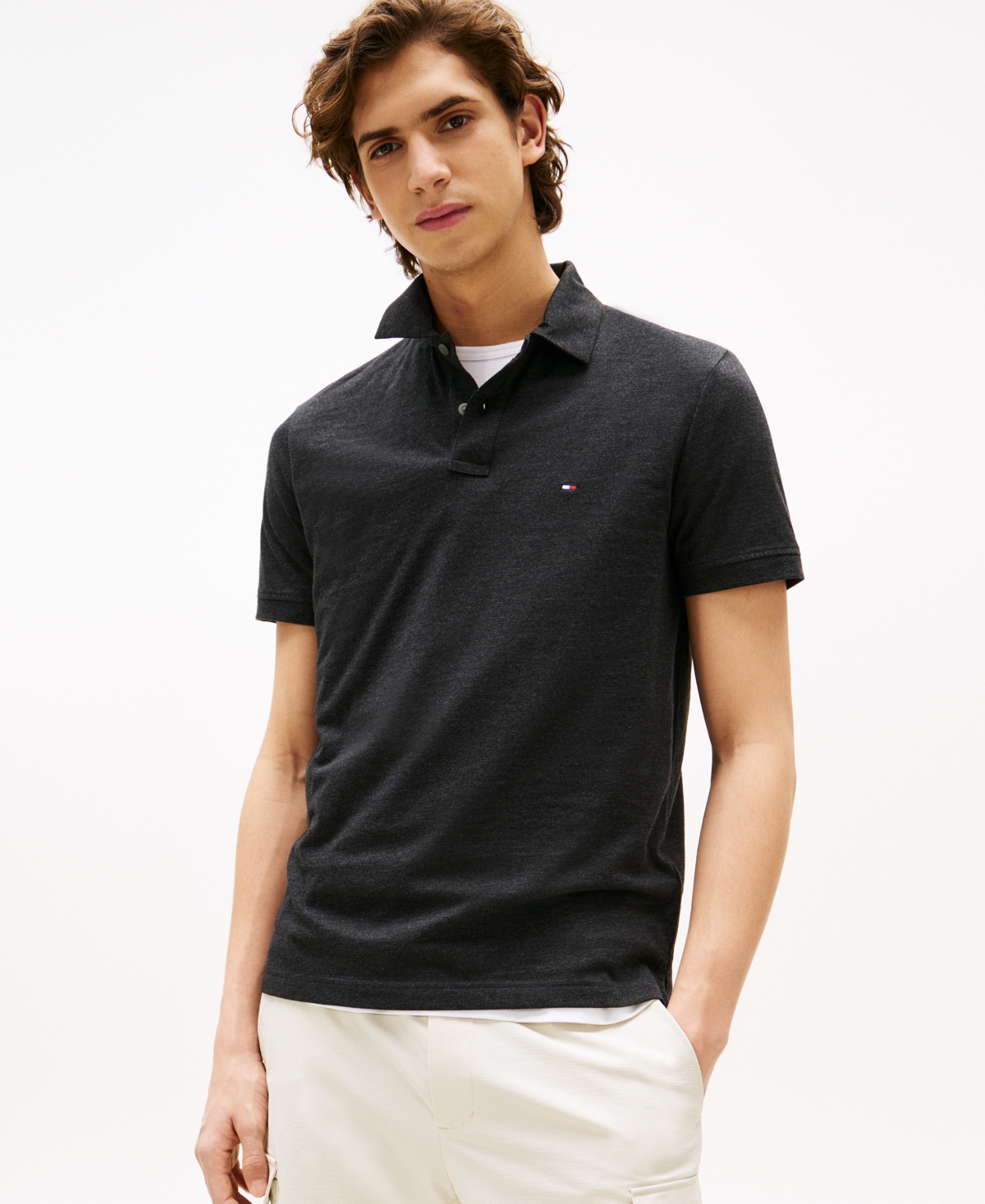 Click here for Tommy Hilfiger Mens Performance Heather Polo Shirt... prices