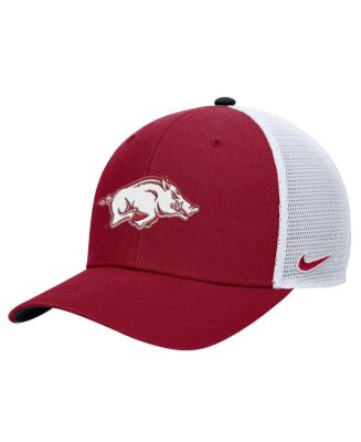 Nike Men's Cardinal Arkansas Razorbacks Rise Adjustable Trucker Hat ...
