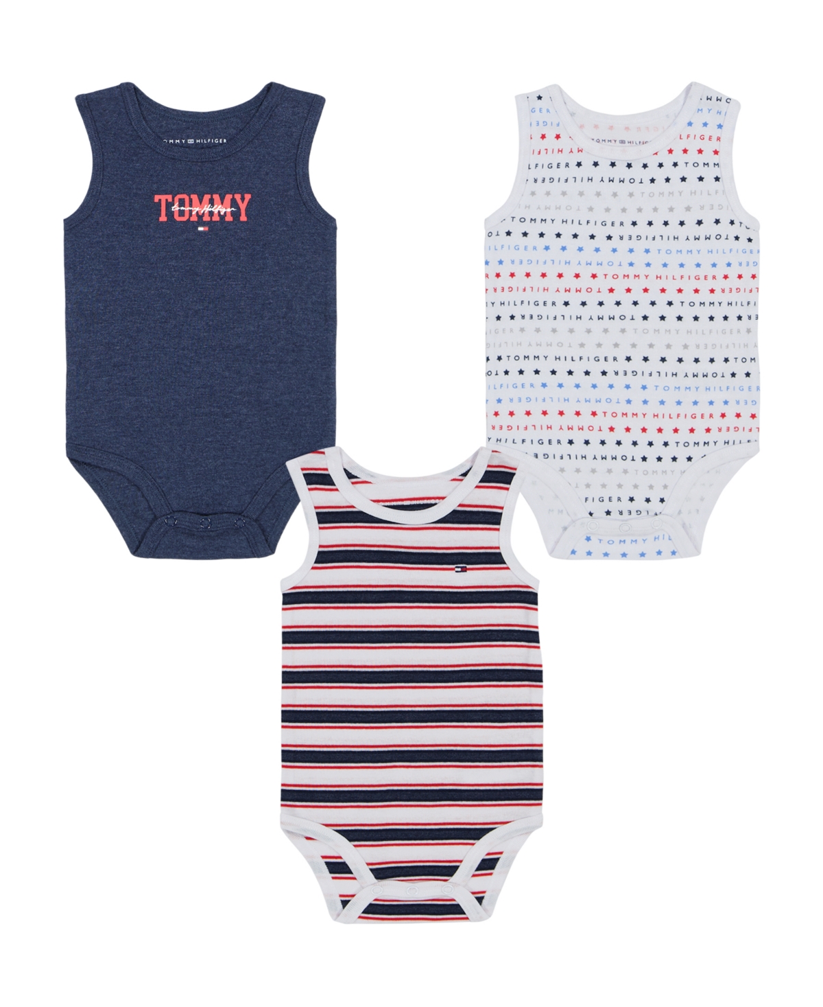 Click here for Tommy Hilfiger Baby Boys 3-Pack Signature Sleevele... prices