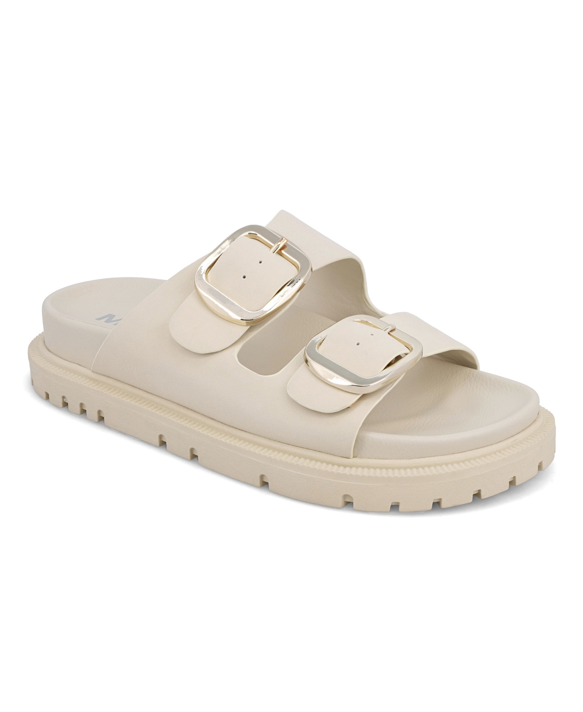 Click here for Mia Womens Gen Double Buckle Flat Slide Sandals -... prices