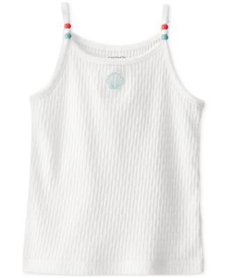 Carter's Toddler Girls Seashell Ribbed Tank Top - Macy's