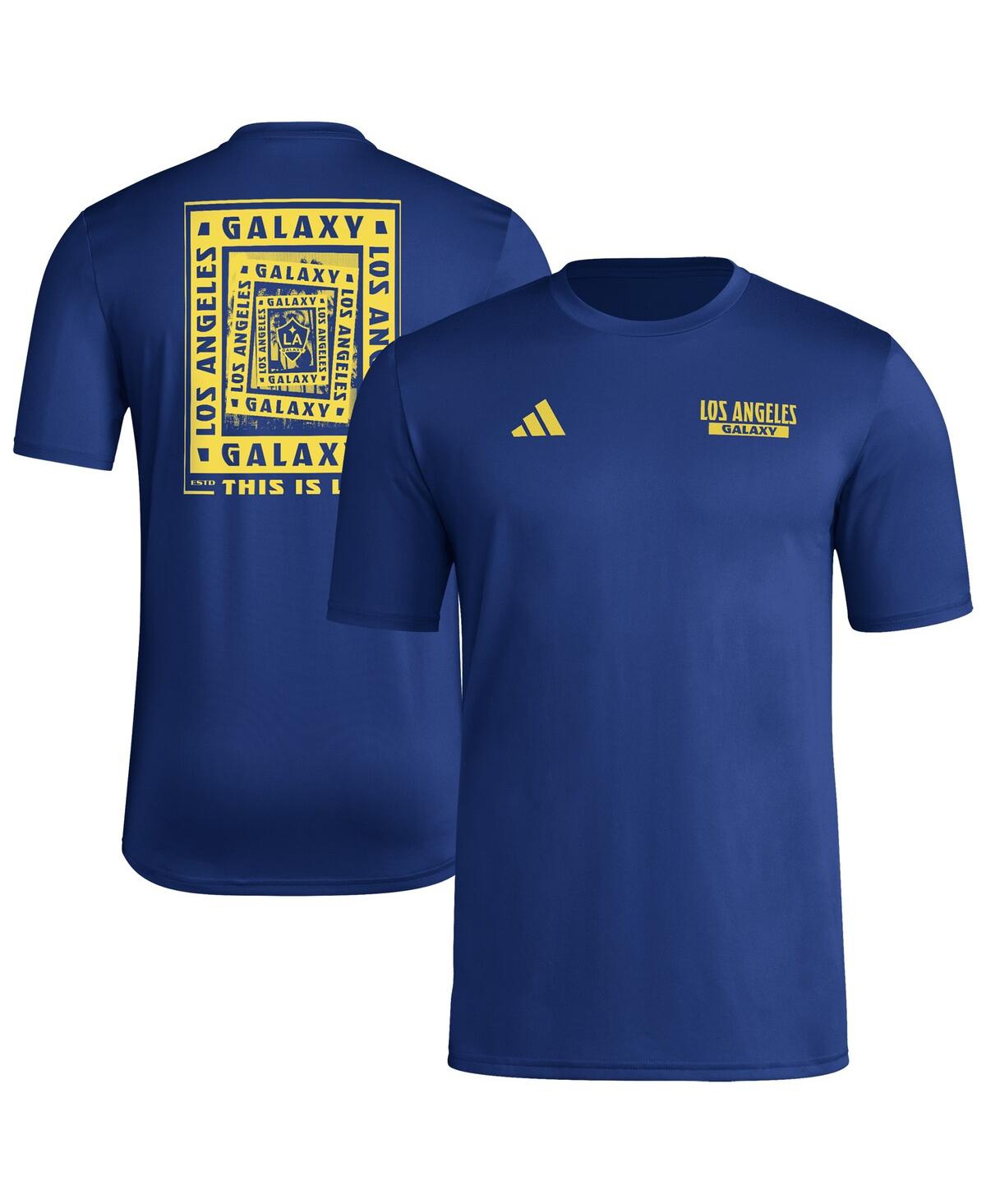 Click here for Adidas Mens Navy La Galaxy Local Wrap T-Shirt - Na... prices