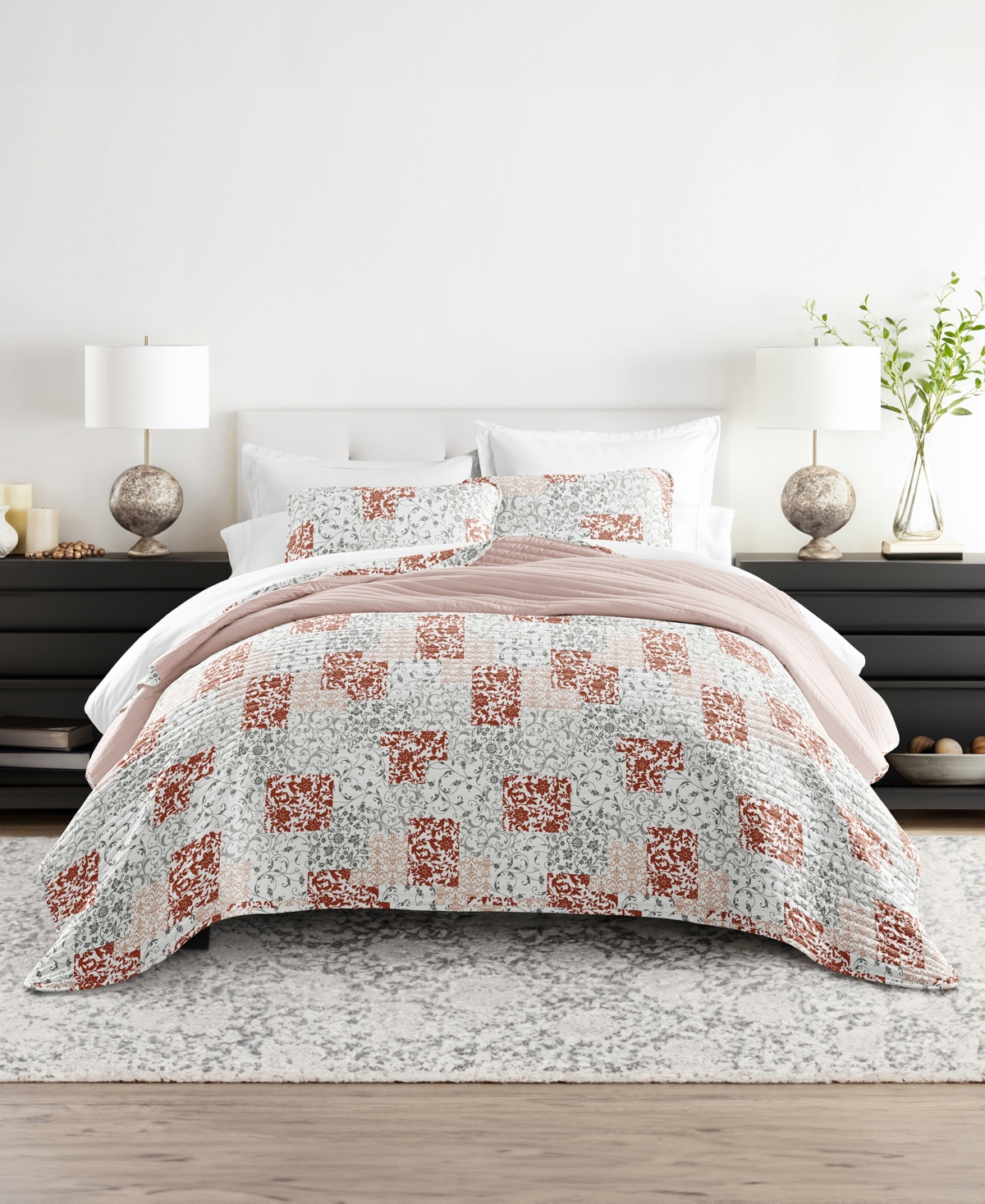 Click here for ienjoy Home Scrolled Patchwork Reversible 3-Pc. Li... prices