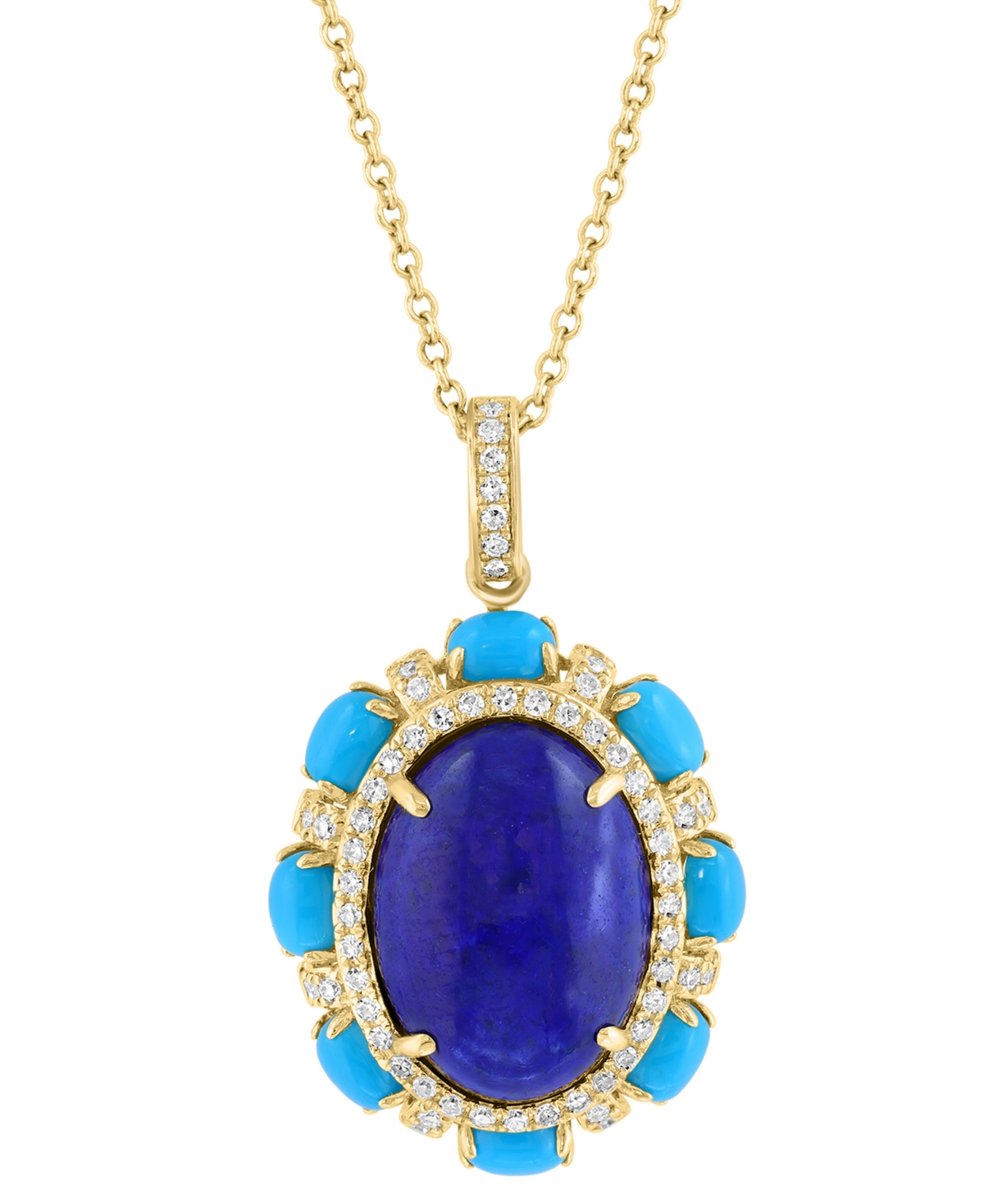 Click here for Effy Lapis Lazuli  Sleeping Beauty Turquoise & Dia... prices