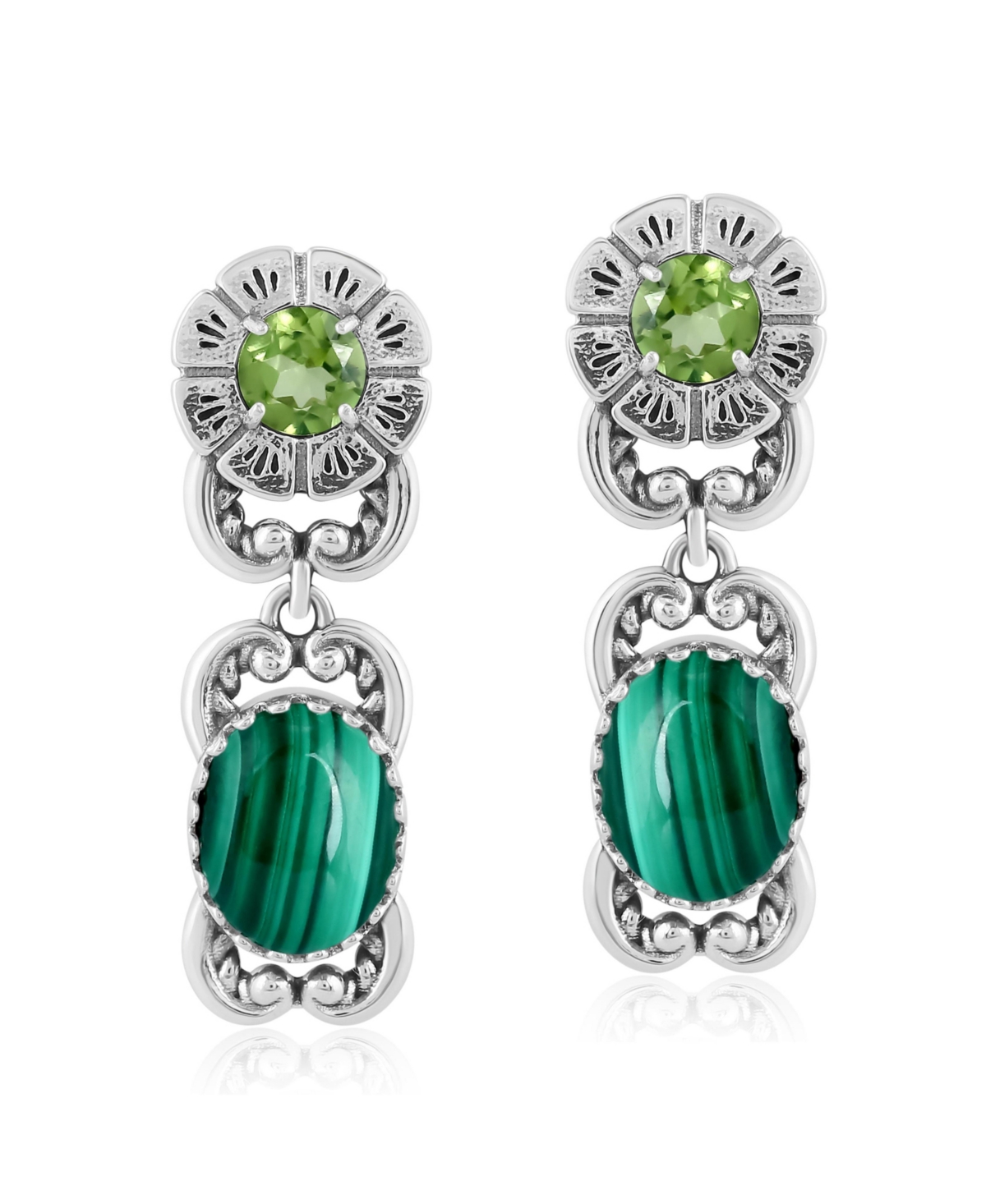 Click here for American West Jewelry Sterling Silver Malachite Pe... prices